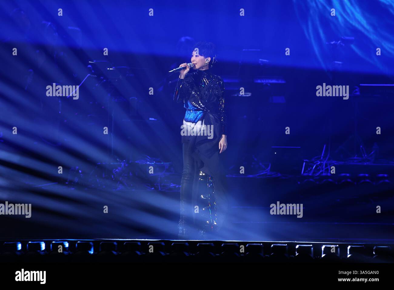 TAIPEI, CHINA - MARCH 22, 2025 - Malaysian female singer Penny Tai ...