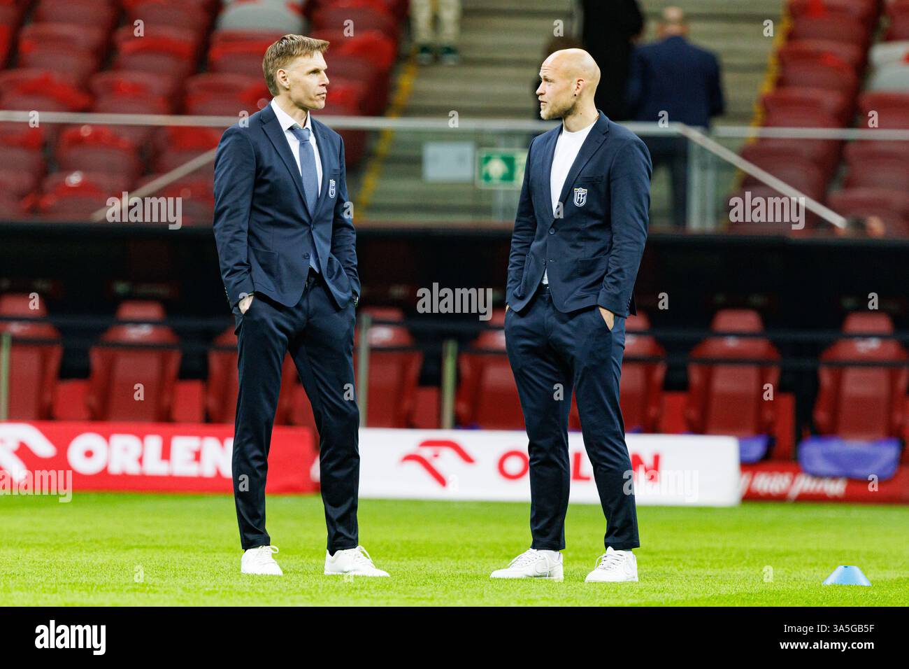 Edgaras Jankauskas and Manfredas Ruzgis seen during World Cup 2026 ...