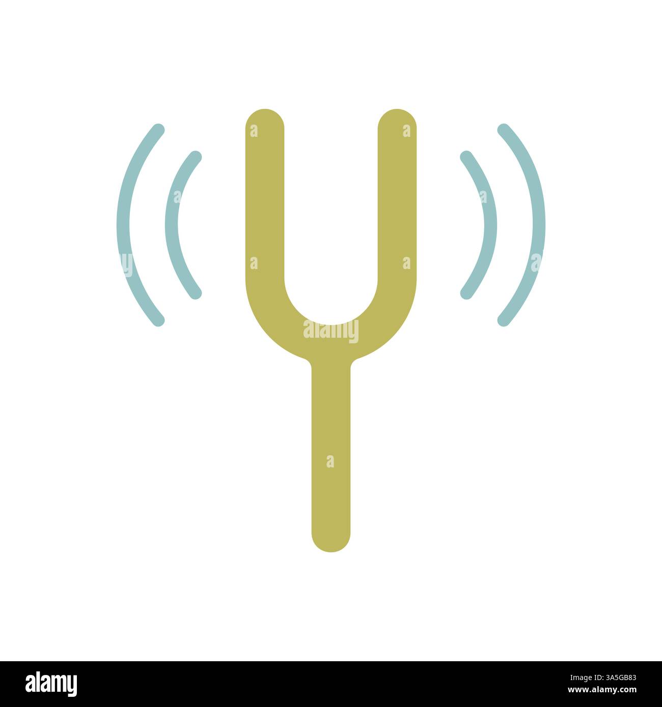 Tuning fork vector flat isolated icon. Music sign. Graph symbol for ...