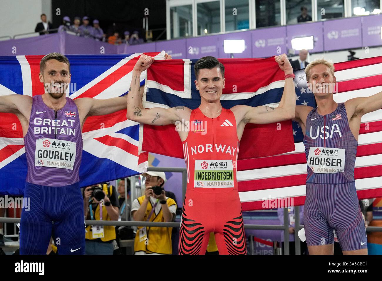 Silver medalist Neil Gourley, of Great Britain, gold medalist Jakob ...