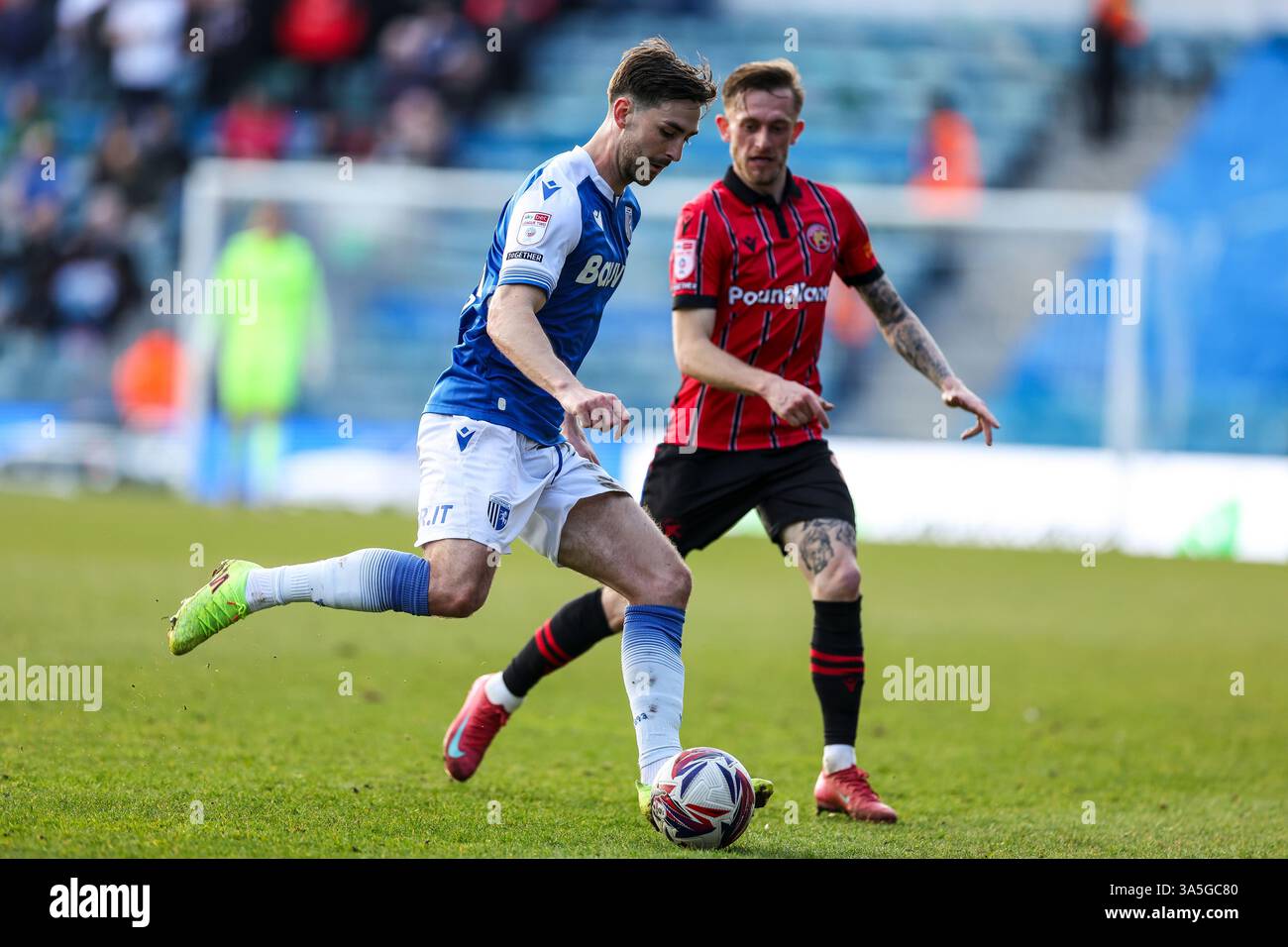 Gillingham's Robbie McKenzie in action during the Sky Bet League Two ...