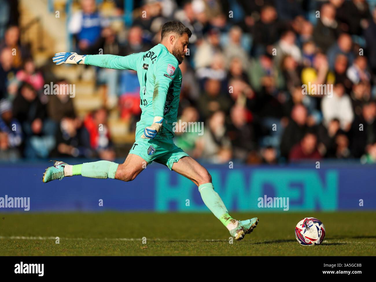 Gillingham goalkeeper Glenn Morris in action during the Sky Bet League ...