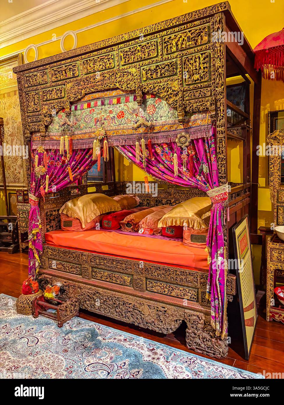 The style of ornate patterns that are unique at The Pinang Peranakan Mansion are given life ...