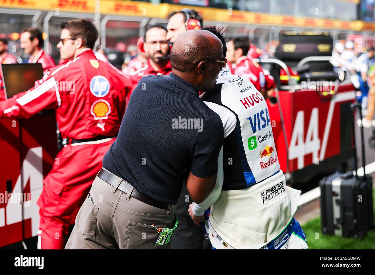 Anthony Hamilton and HADJAR Isack (fra), Visa Cash App RB F1 Team ...