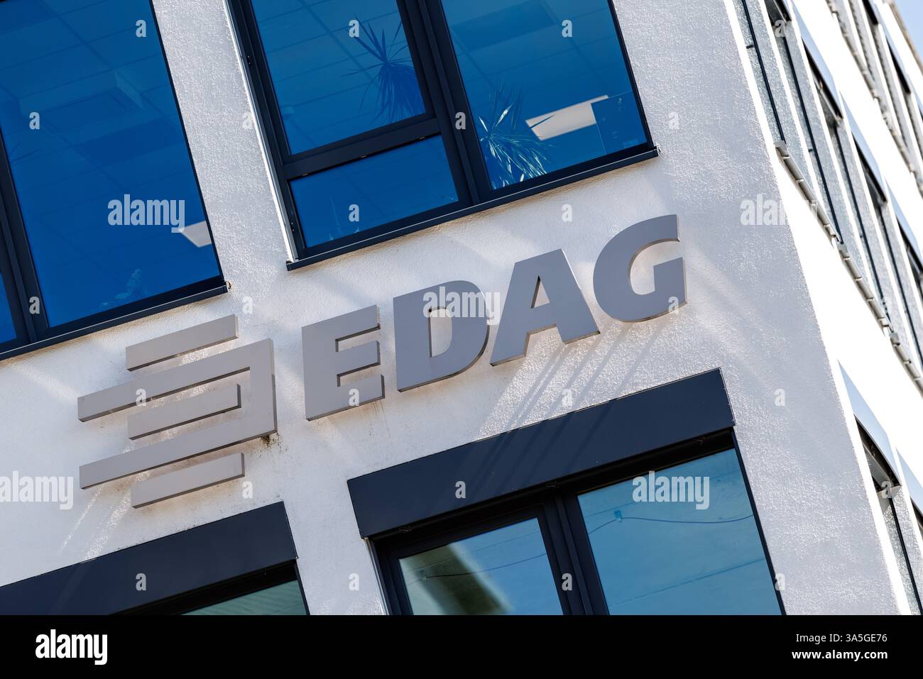 Munich, Germany. 20th Mar, 2025. The logo and lettering of Edag Engineering Group AG can be seen ...