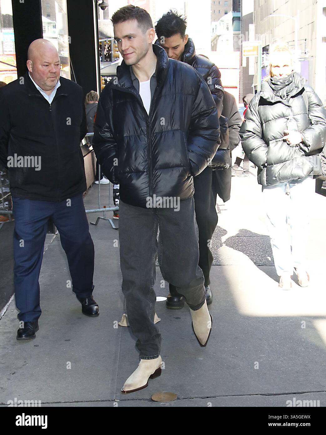New York, NY, USA. 21st Mar, 2025. Andrew Burnap seen at GMA3 on March ...