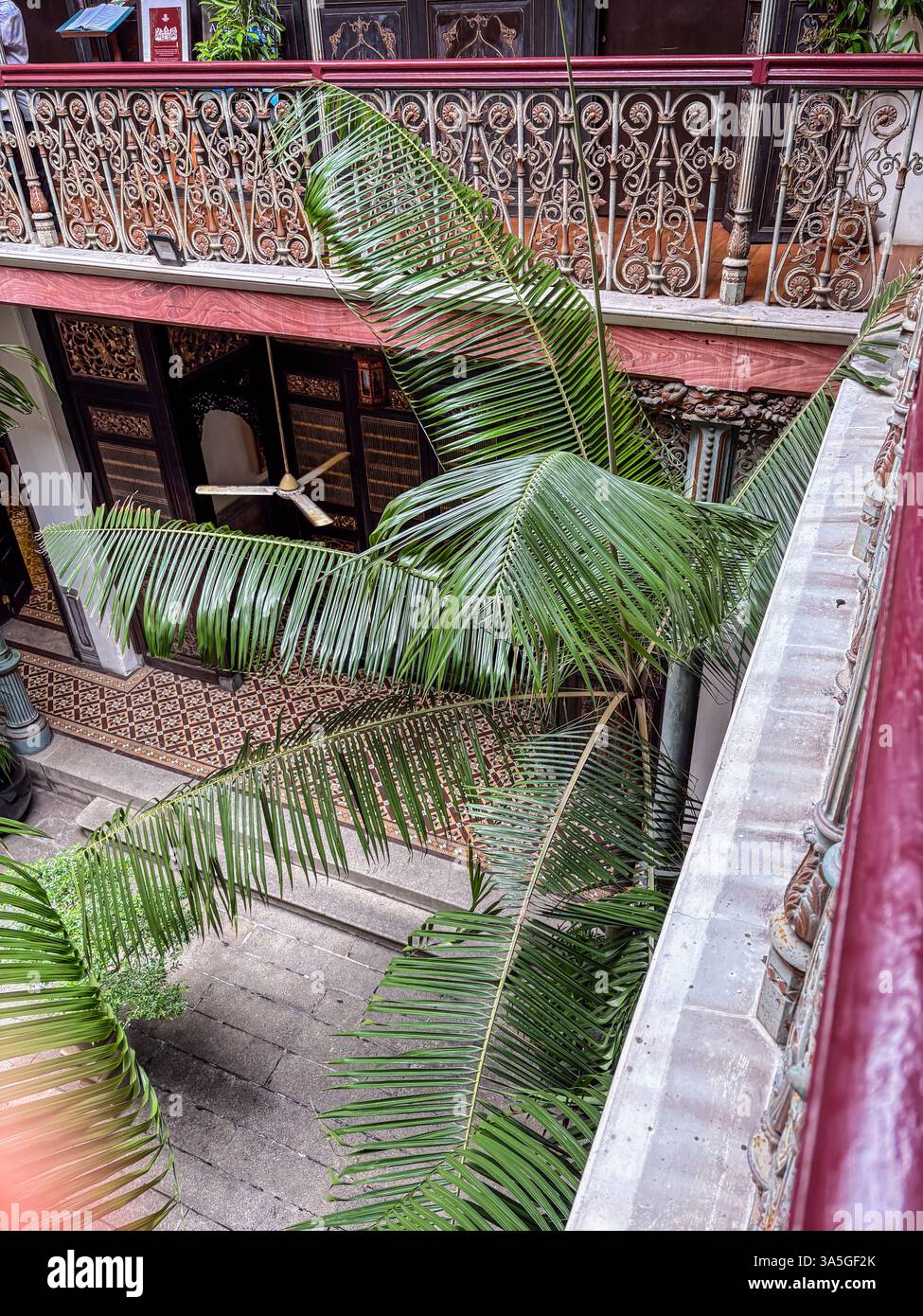 Overhead view of the central courtyard of Cheong Fatt Tze Mansion (The ...