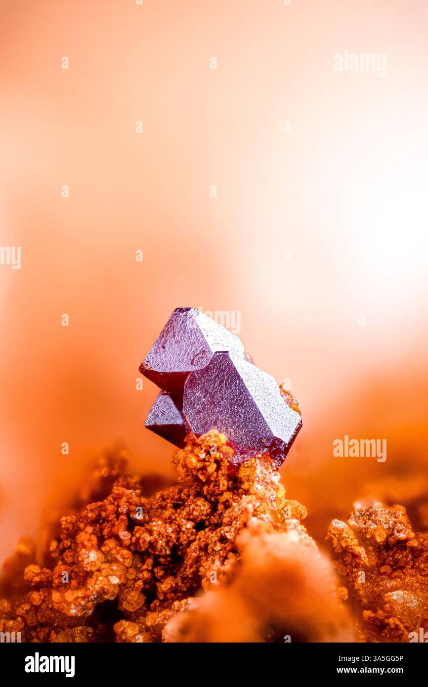 Red Cuprite crystals. Specimen from Clara Mine, Oberwolfach, Germany ...