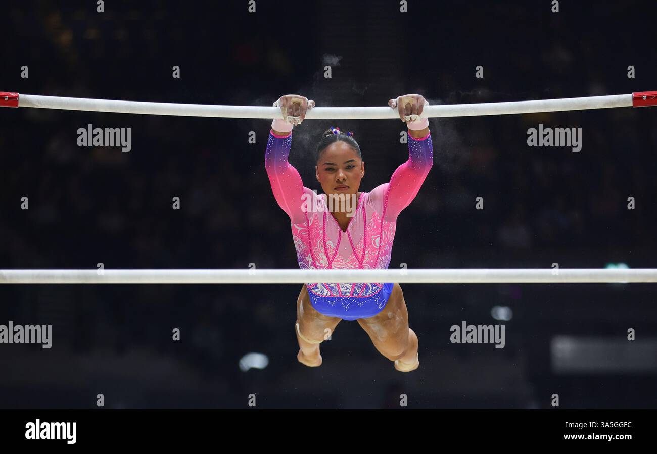 22nd March 2025, M&S Bank Arena, Liverpool, England; British Gymnastics ...