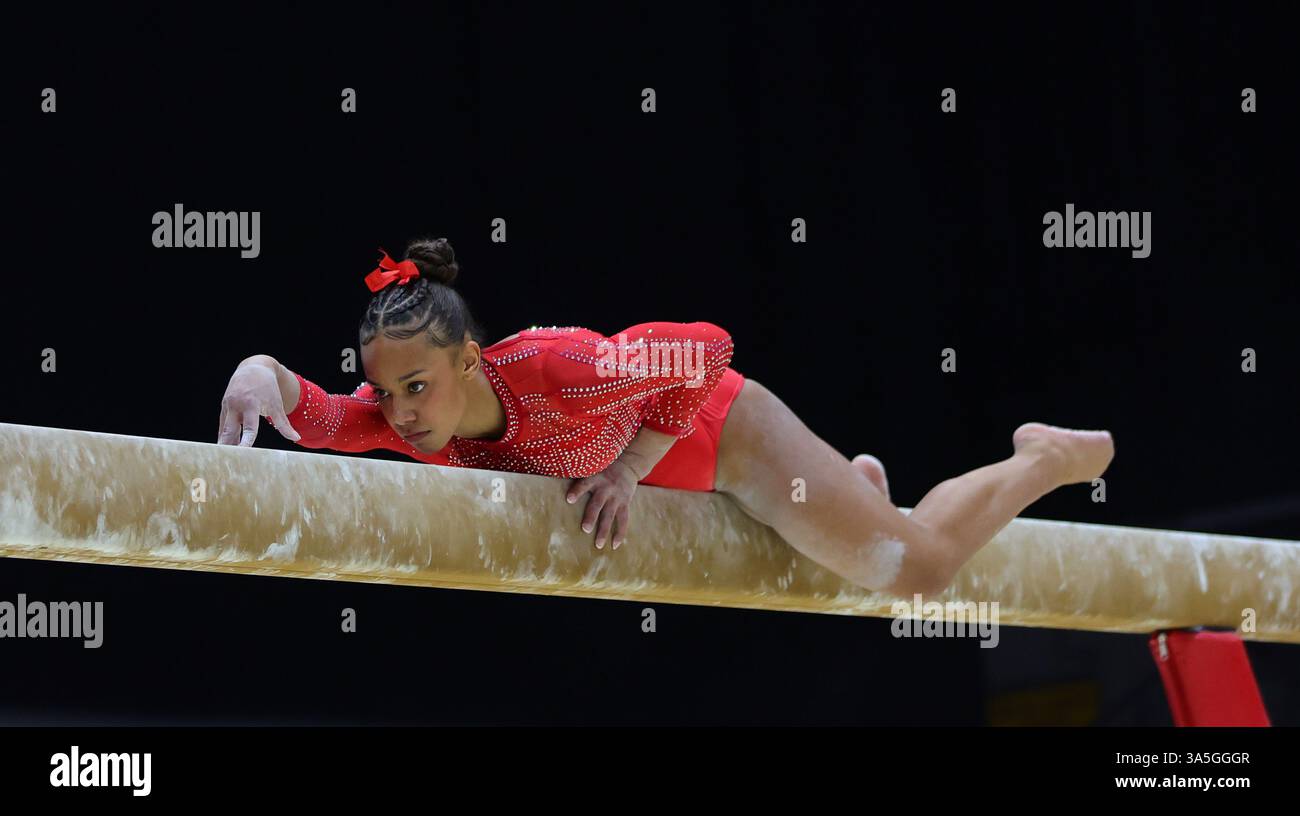 22nd March 2025, M&S Bank Arena, Liverpool, England; British Gymnastics ...