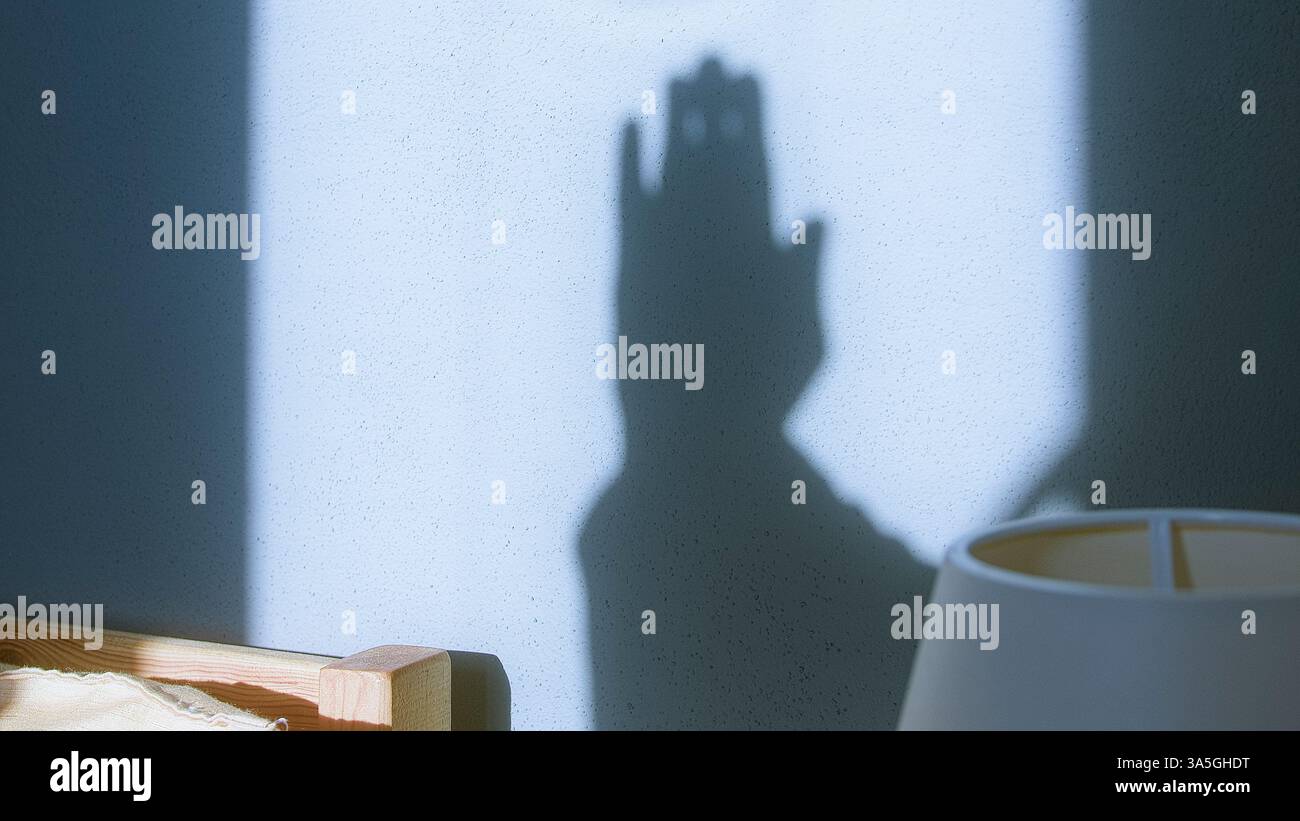 Shadow Silhouette of Praying Hands – Spirituality, Faith, and Devotion ...