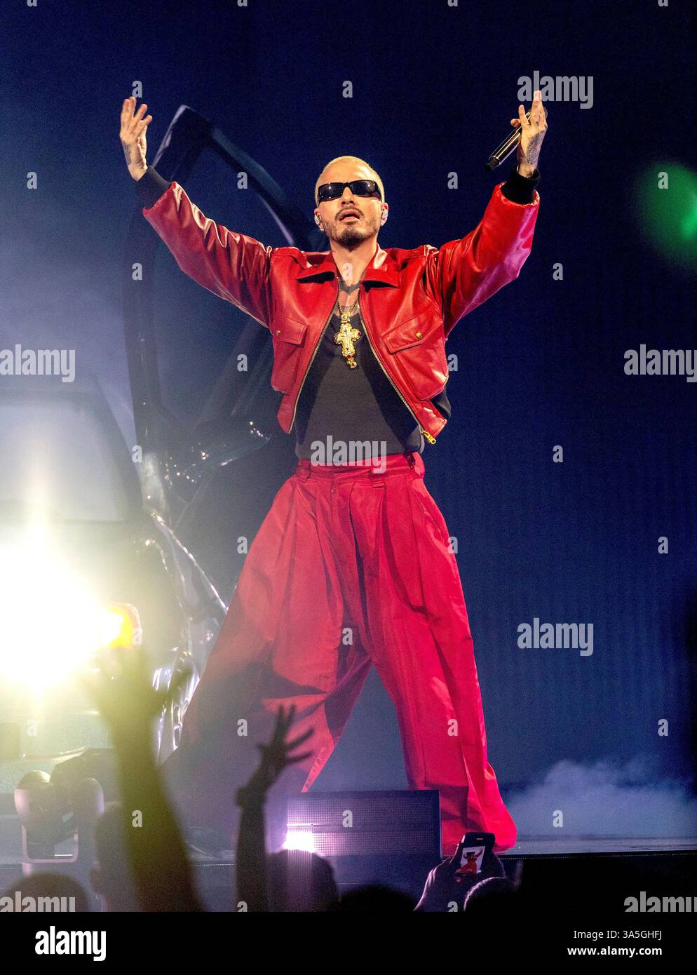 MIAMI, FL-MARCH 22: J Balvin performs “Back To The Rayo” Tour at Kaseya ...
