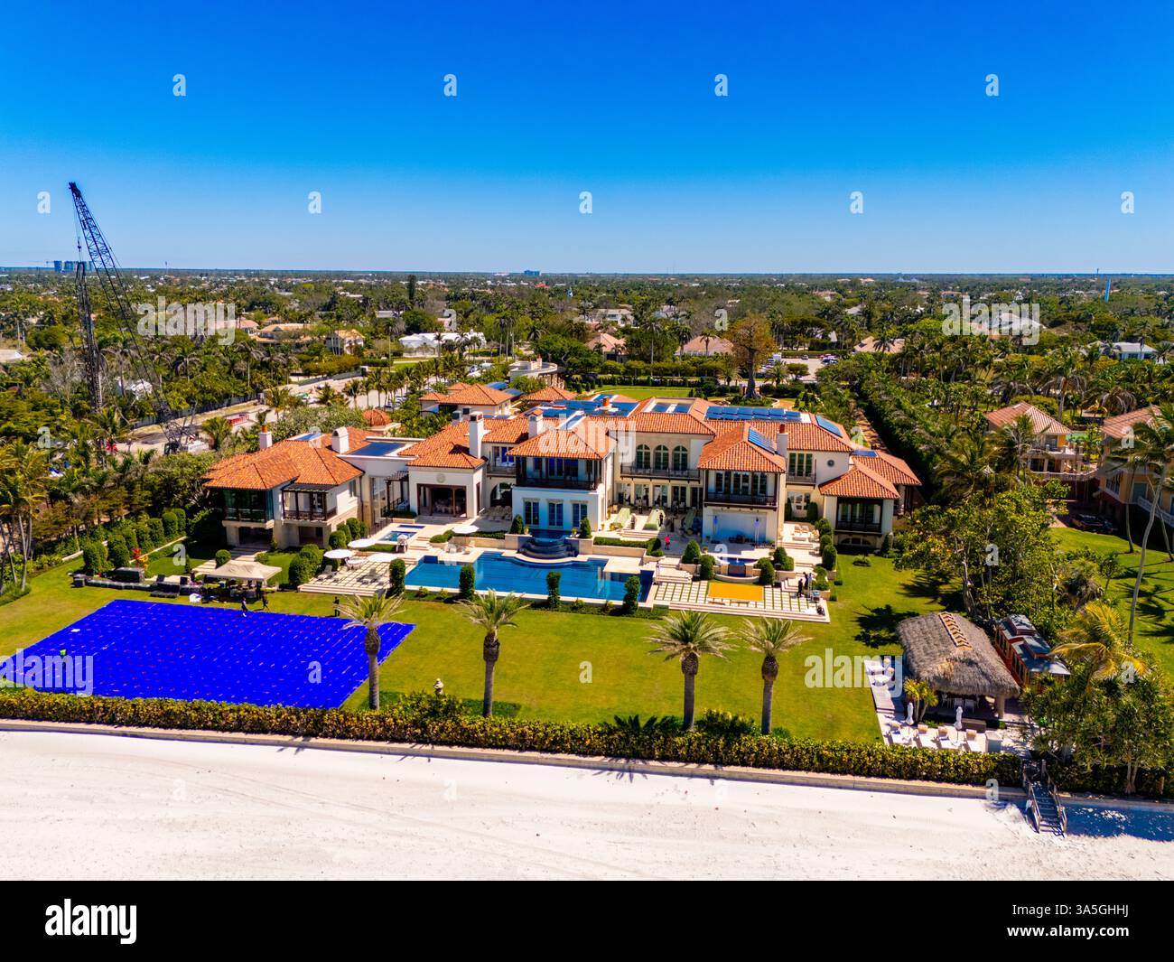 Naples, FL, USA - March 19, 2025: Luxury beach mansions in Naples ...