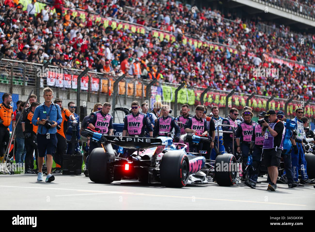 PIERRE GASLY (FRA) of Alpine #10 arriving on the grid during the ...