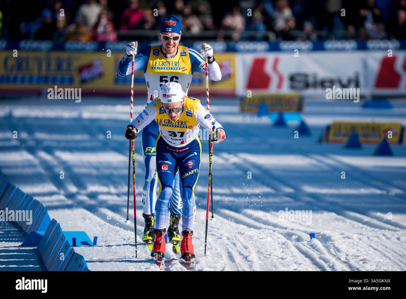 Leo Johansson of, Sweden. , . competes in the men's classic technique ...