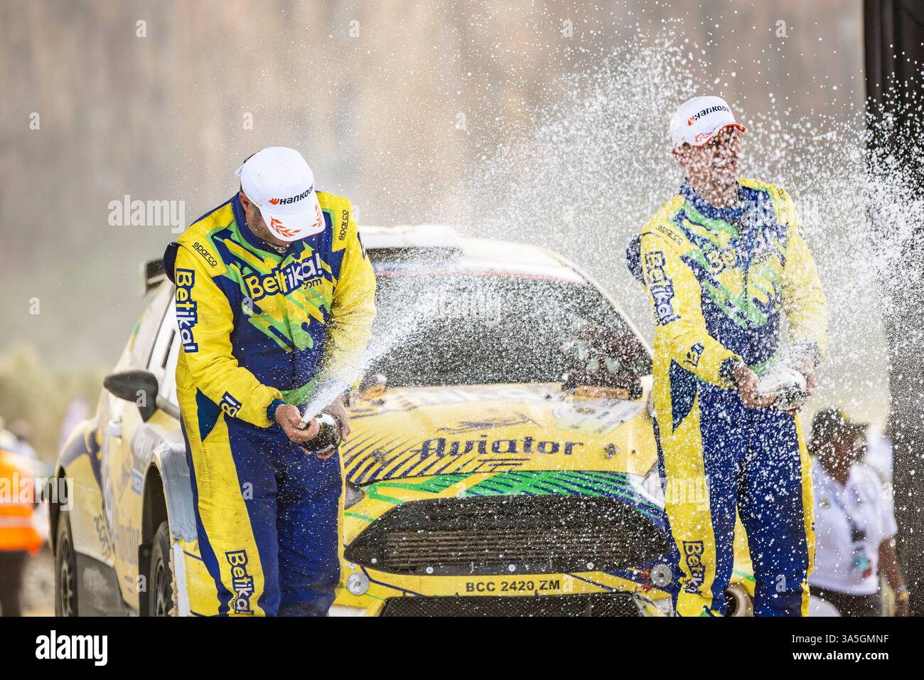 Carl TUNDO, Tim JESSOP, Ford Fiesta Rally2, podium, portrait during the ...