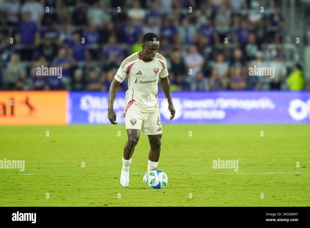 Orlando, Florida, USA, March 22, 2025, DC United midfielder Boris Enow ...