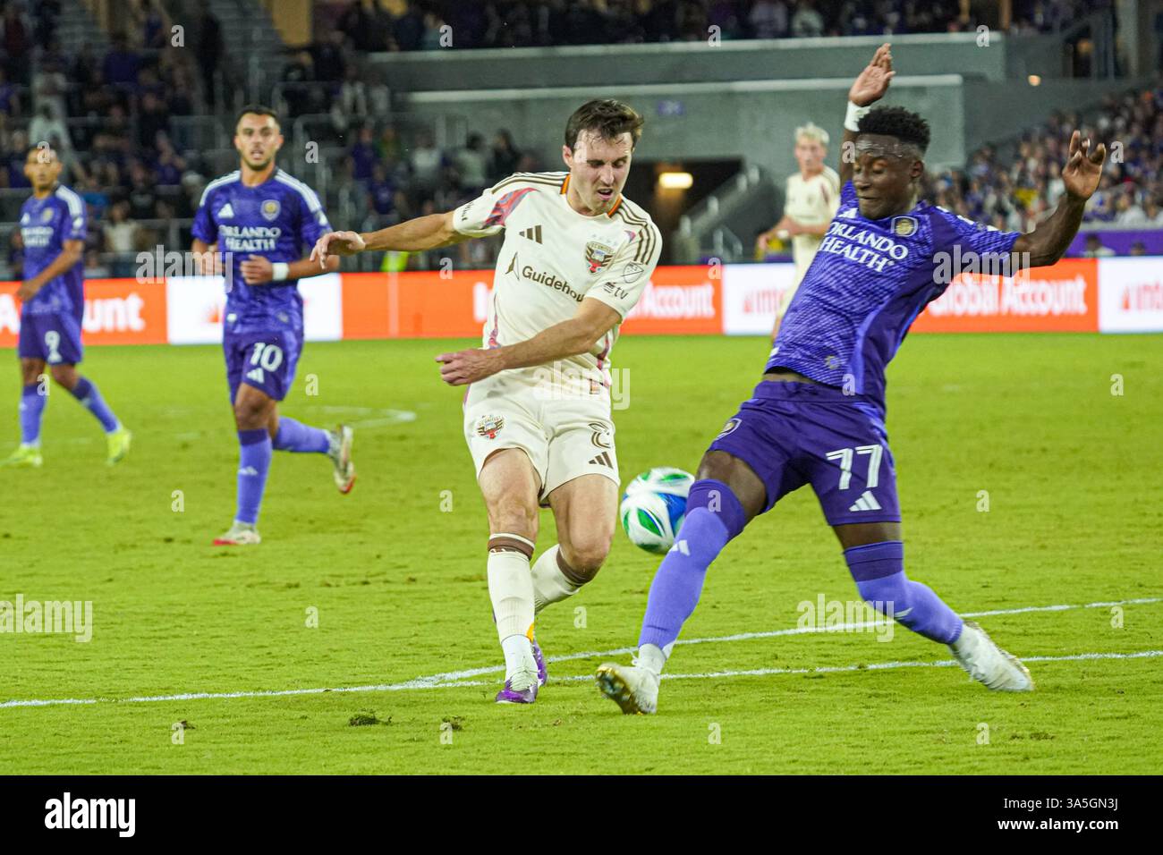 Orlando, Florida, USA, March 22, 2025, DC United midfielder Jared ...