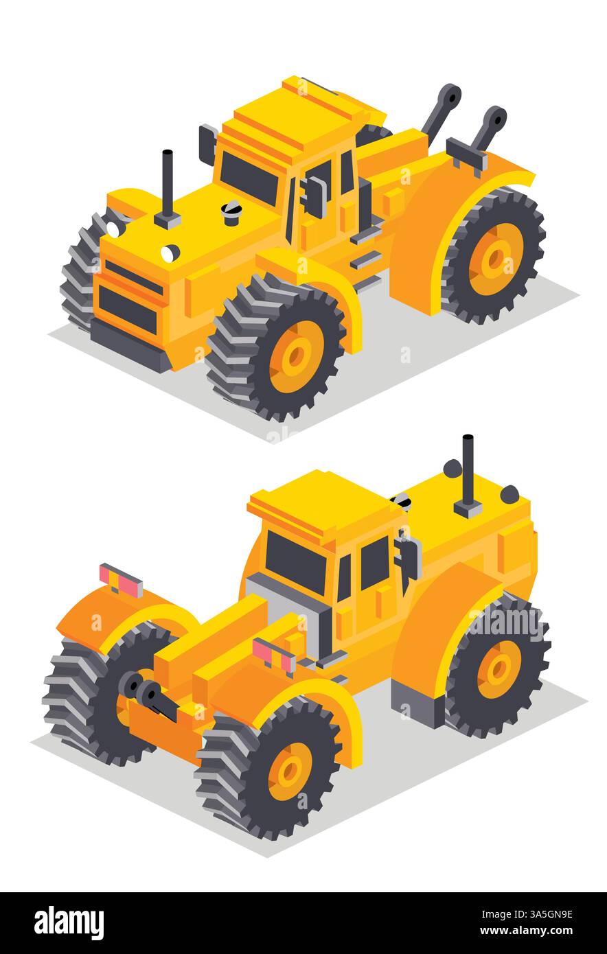 Tractor rear wheel Stock Vector Images - Alamy