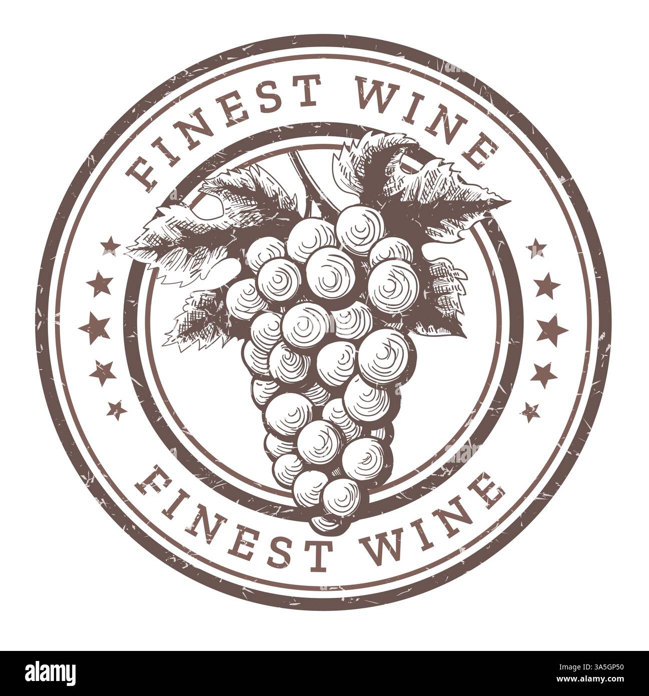 Hand drawn vintage wine Stock Vector Images - Alamy