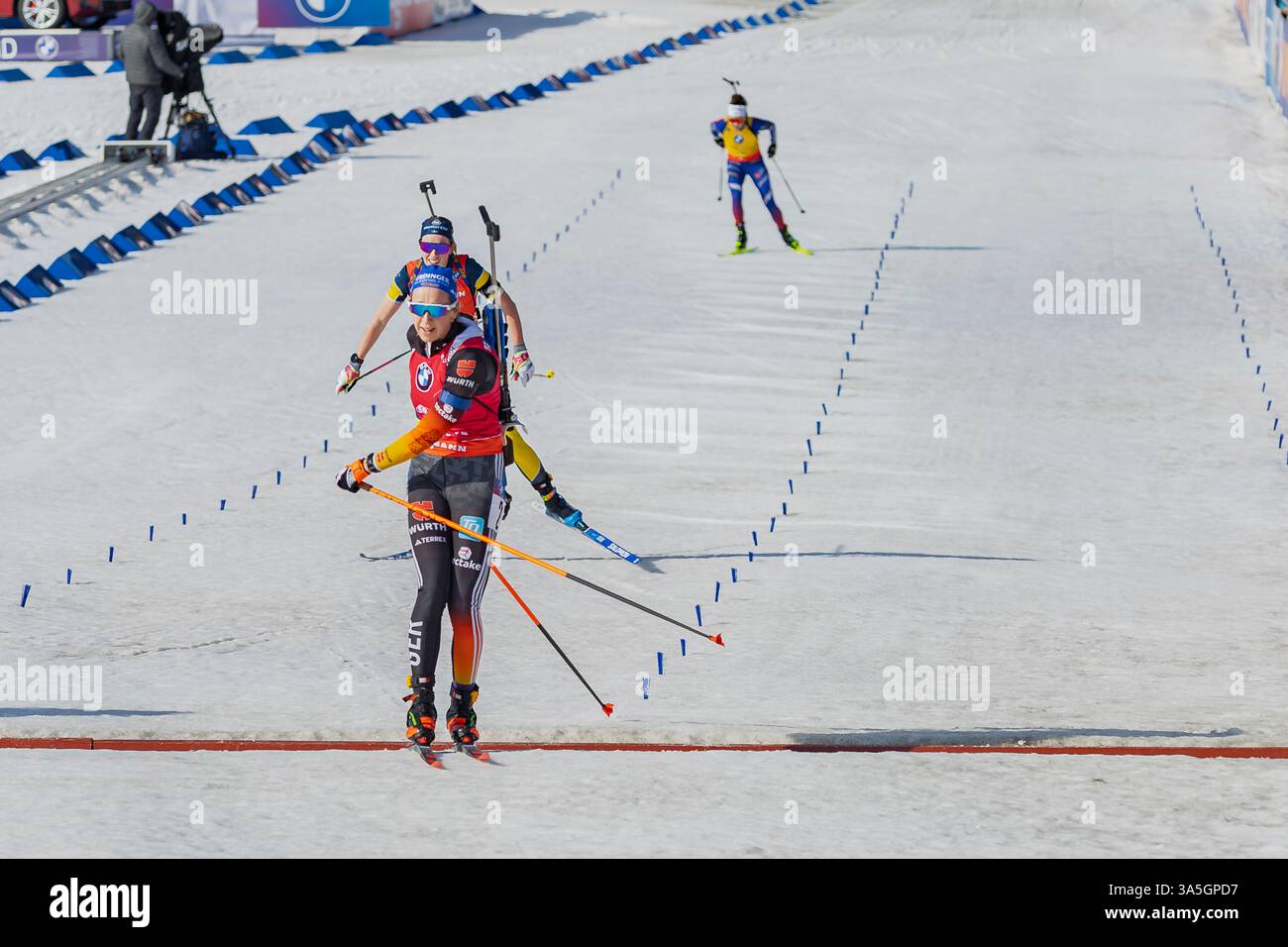 Oslo, Norway 23 March Franziska Pruess of Germany crosses the finishing ...