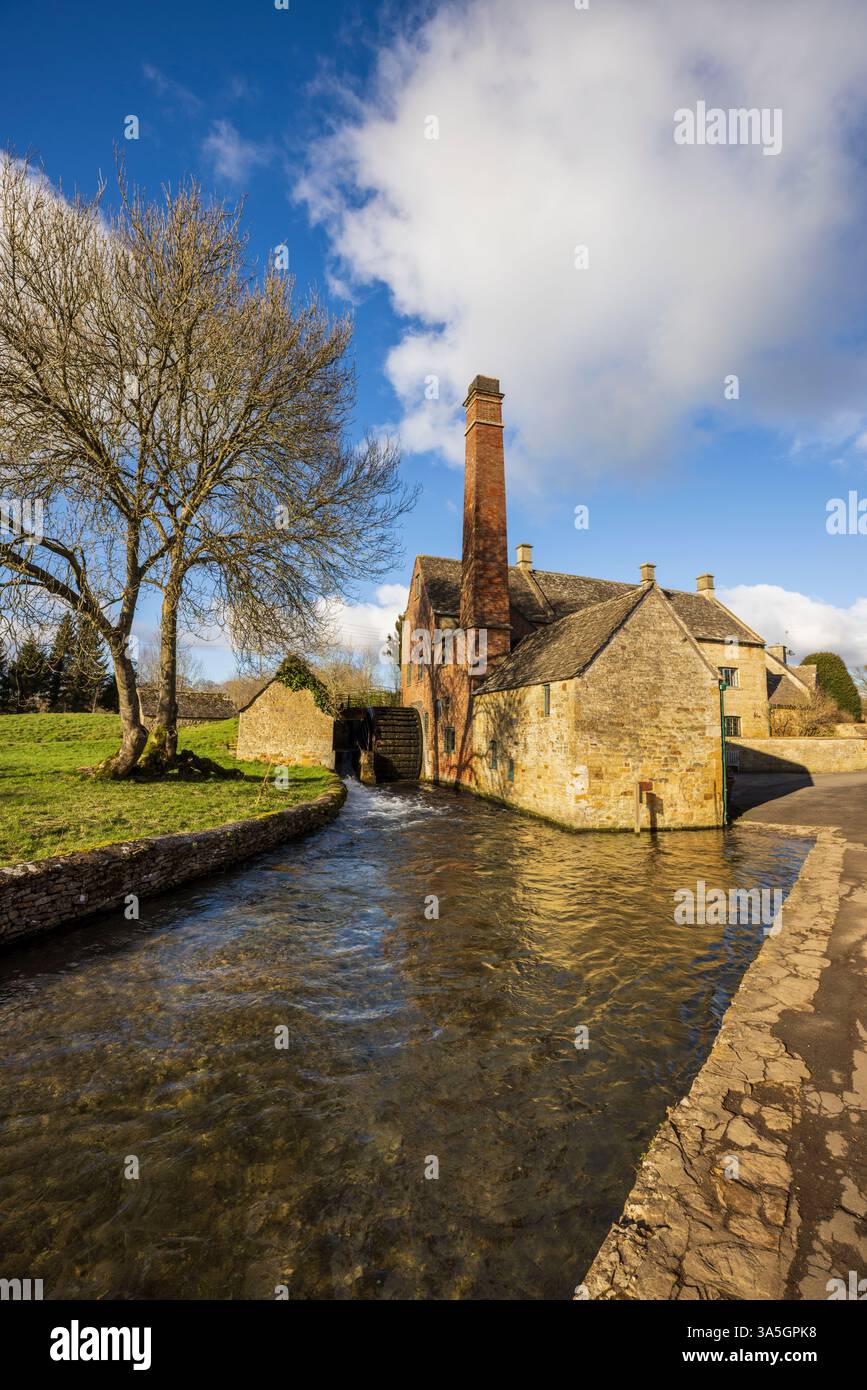 The Old Mill on the River Eye at Lower Slaughter, Cotswolds AONB ...