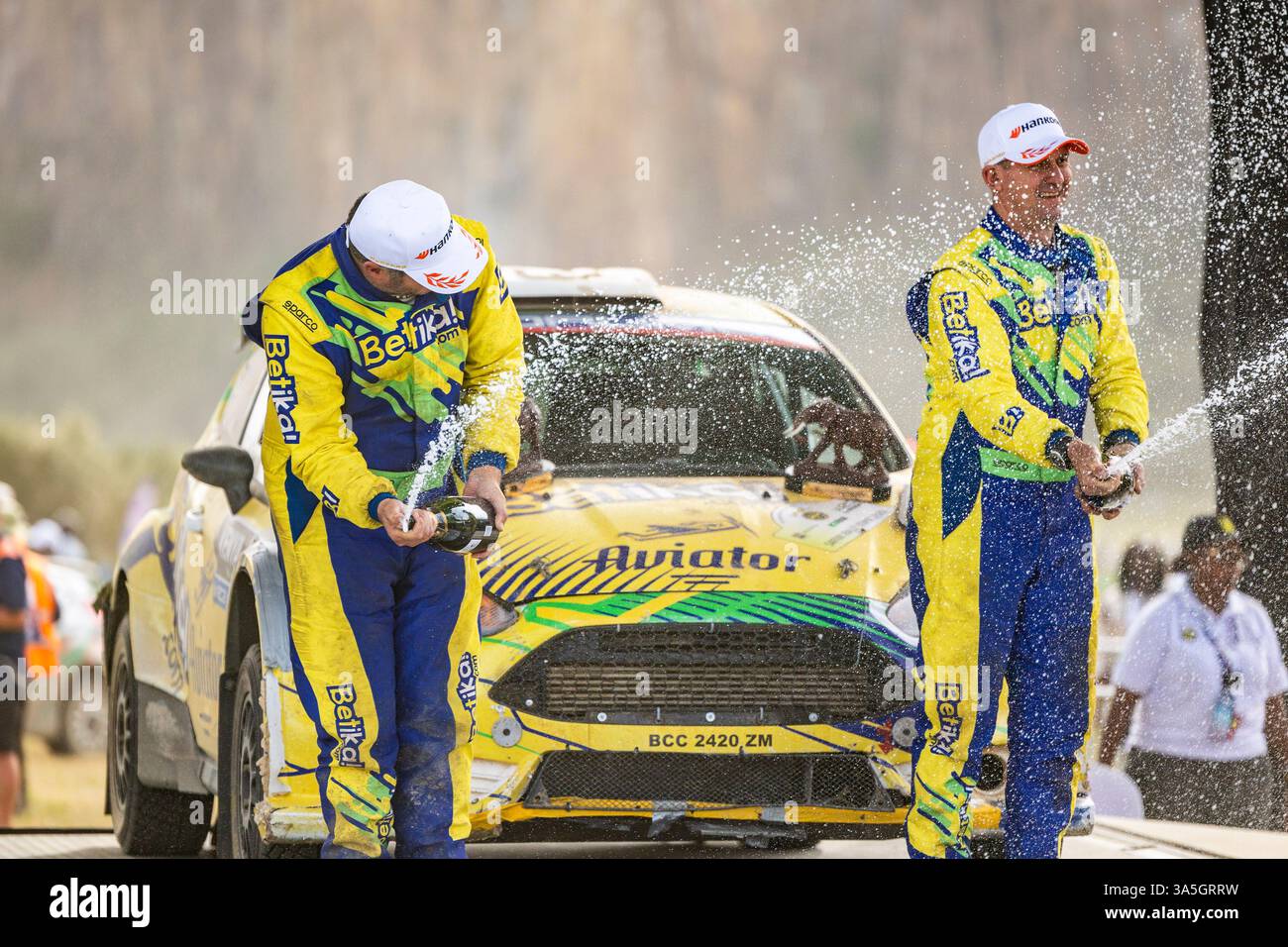 Carl TUNDO, Tim JESSOP, Ford Fiesta Rally2, podium, portrait during the ...