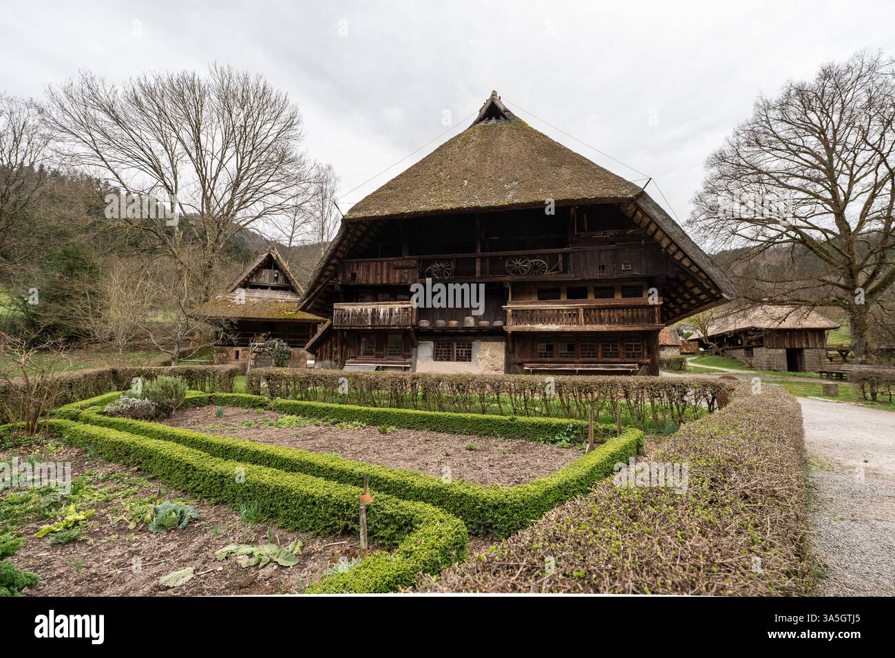 Gutach, Germany. 23rd Mar, 2025. Exterior view of the Vogtsbauernhof in ...