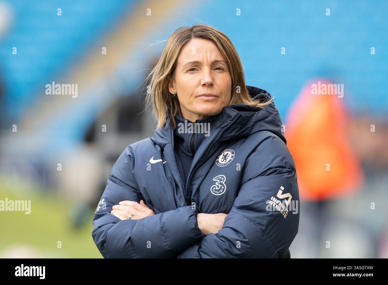 Chelsea F.C women manager Sonia Bompastor during the Barclays FA Women ...