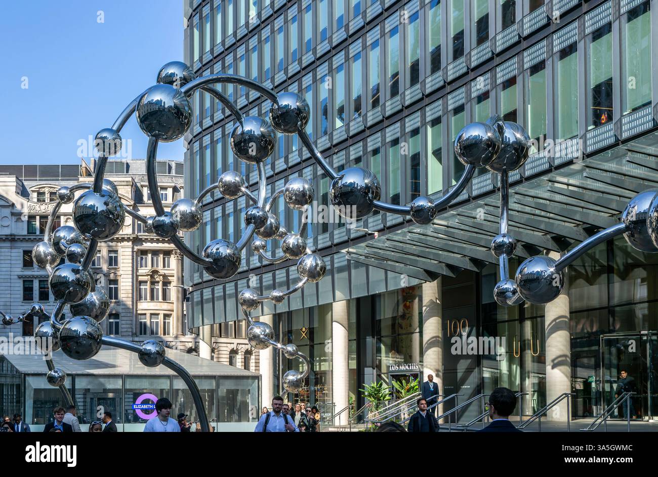 'Infinite Accumulation' artwork by Yayoi Kusame, near Liverpool Street ...