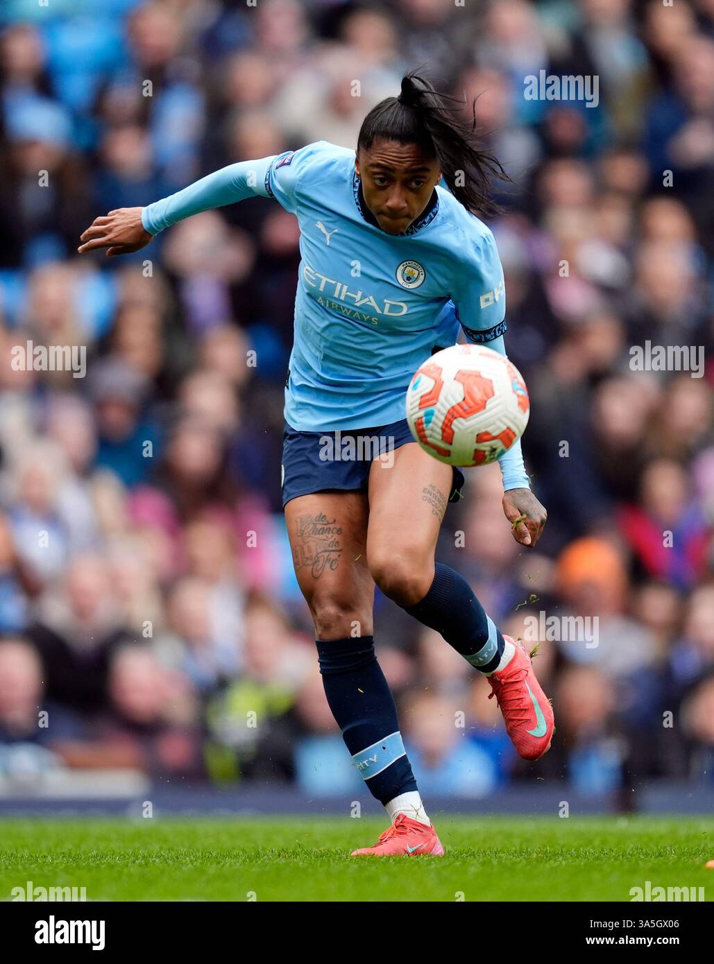 Manchester City's Kerolin Nicoli during the Barclays Women's Super ...