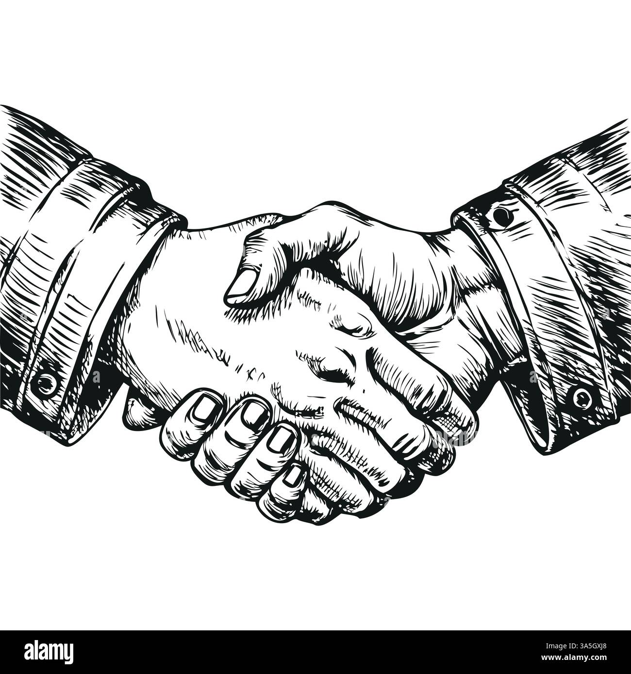 Two hands shaking icon hi-res stock photography and images - Alamy