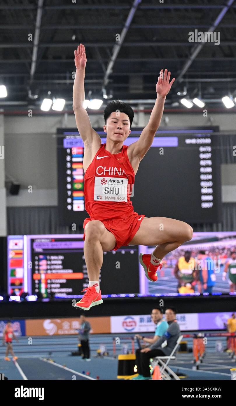 Nanjing, China's Jiangsu Province. 23rd Mar, 2025. Shu Heng of China ...