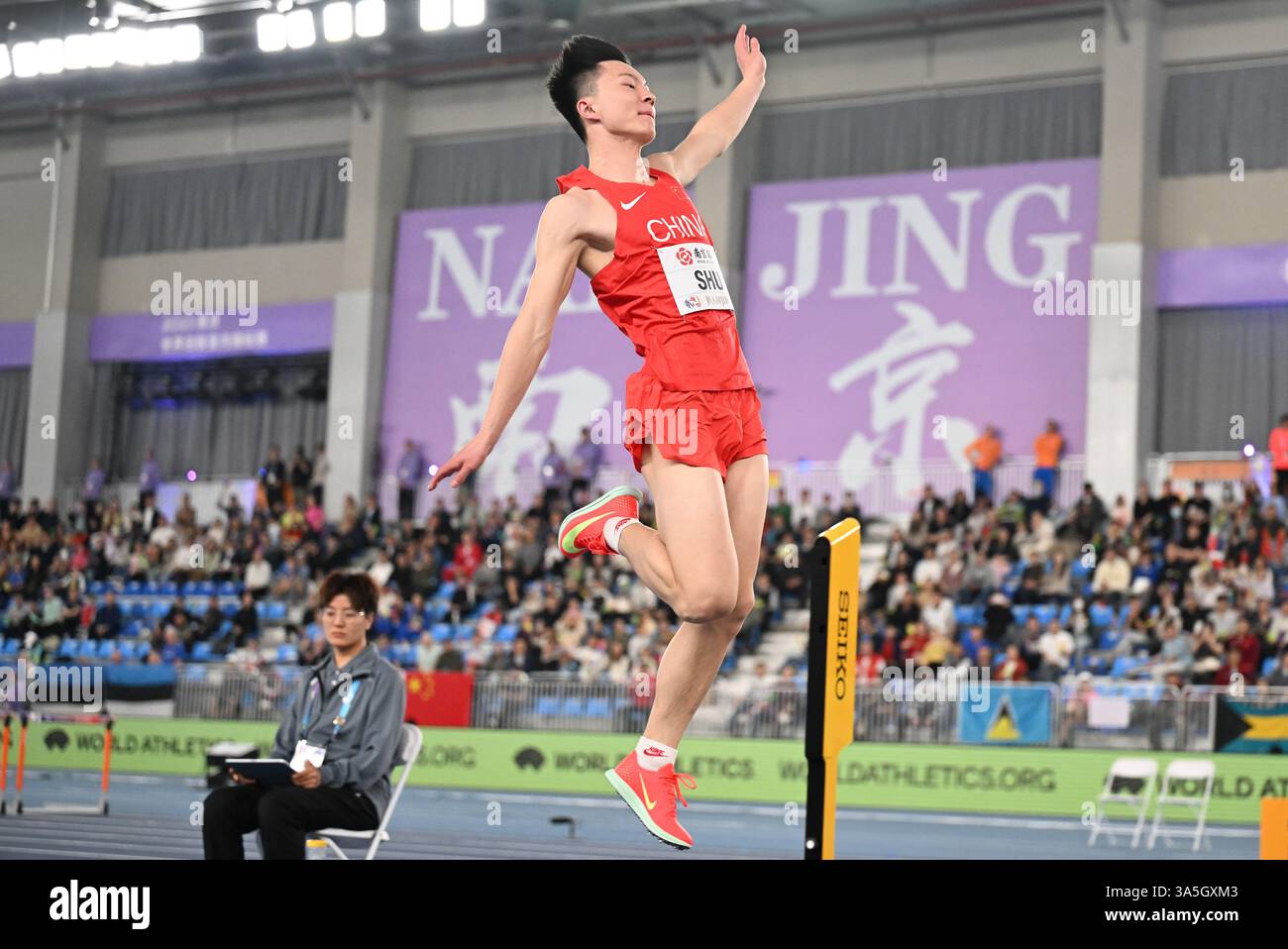 Nanjing, China's Jiangsu Province. 23rd Mar, 2025. Shu Heng of China ...