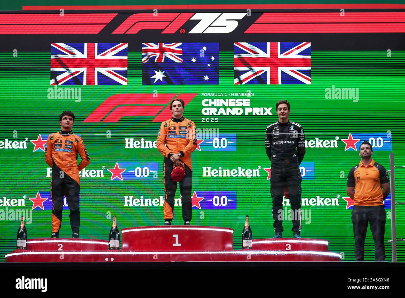 March 23, 2025, Shanghai, Shanghai, China: PODIUM OF THE RACE.during F1 ...