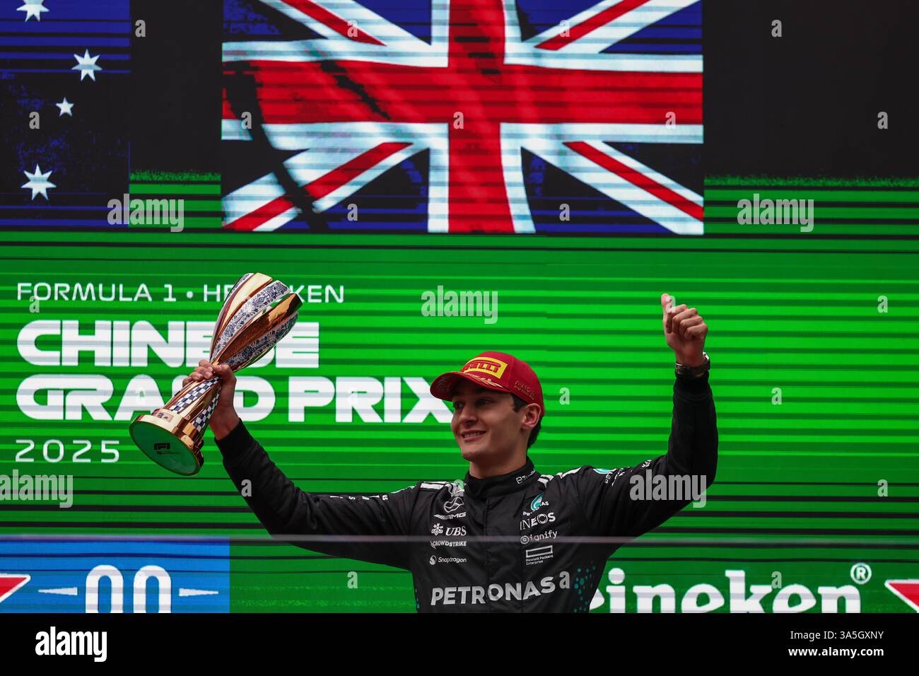 Shanghai, Shanghai, China. 23rd Mar, 2025. PODIUM OF THE RACE.during F1 ...