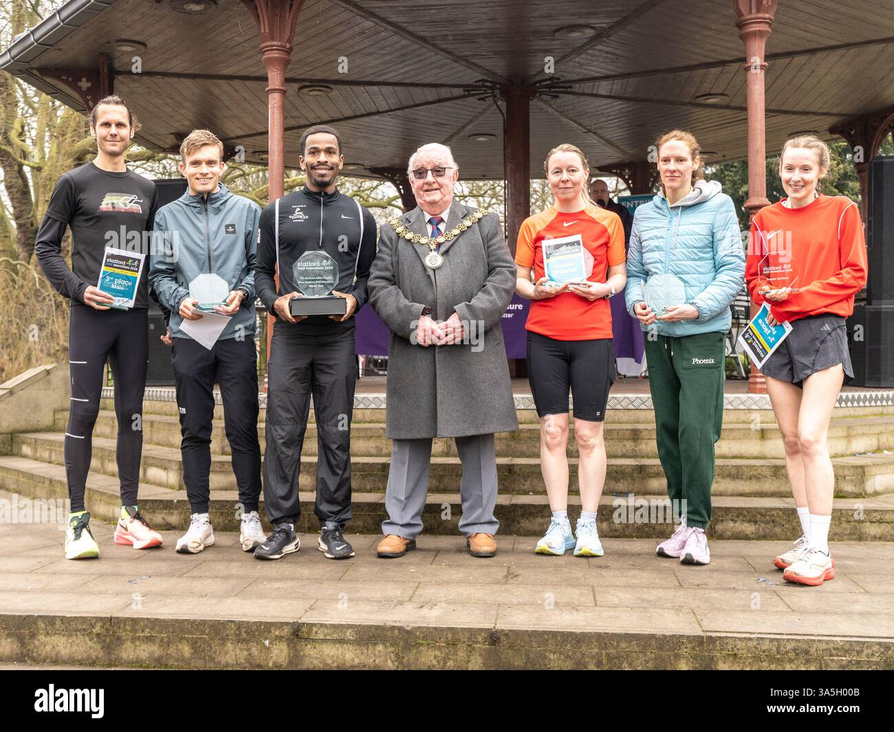 Stafford, Staffordshire, UK. 23rd Mar 2025. Stafford half marathon took ...