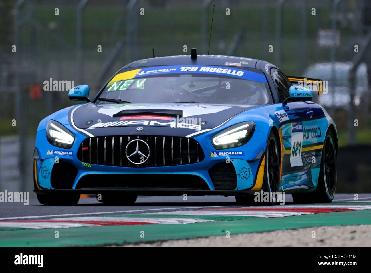 Mugello, Italy. 23rd Mar, 2025. GT4 421 Venture GBR Mercedes-AMG GT4 ...