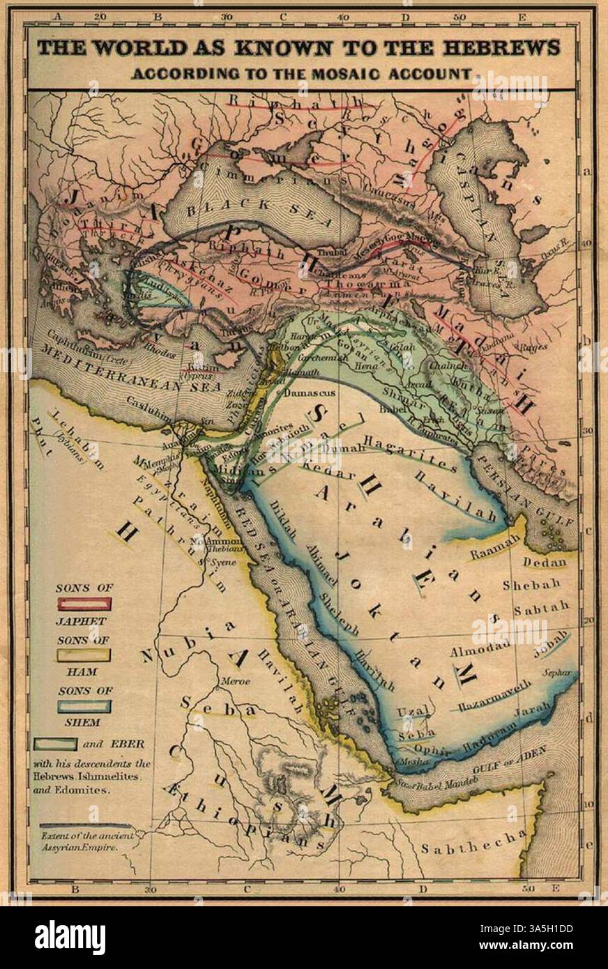 The world as known to the Hebrews according to the Mosaic account (1854 ...