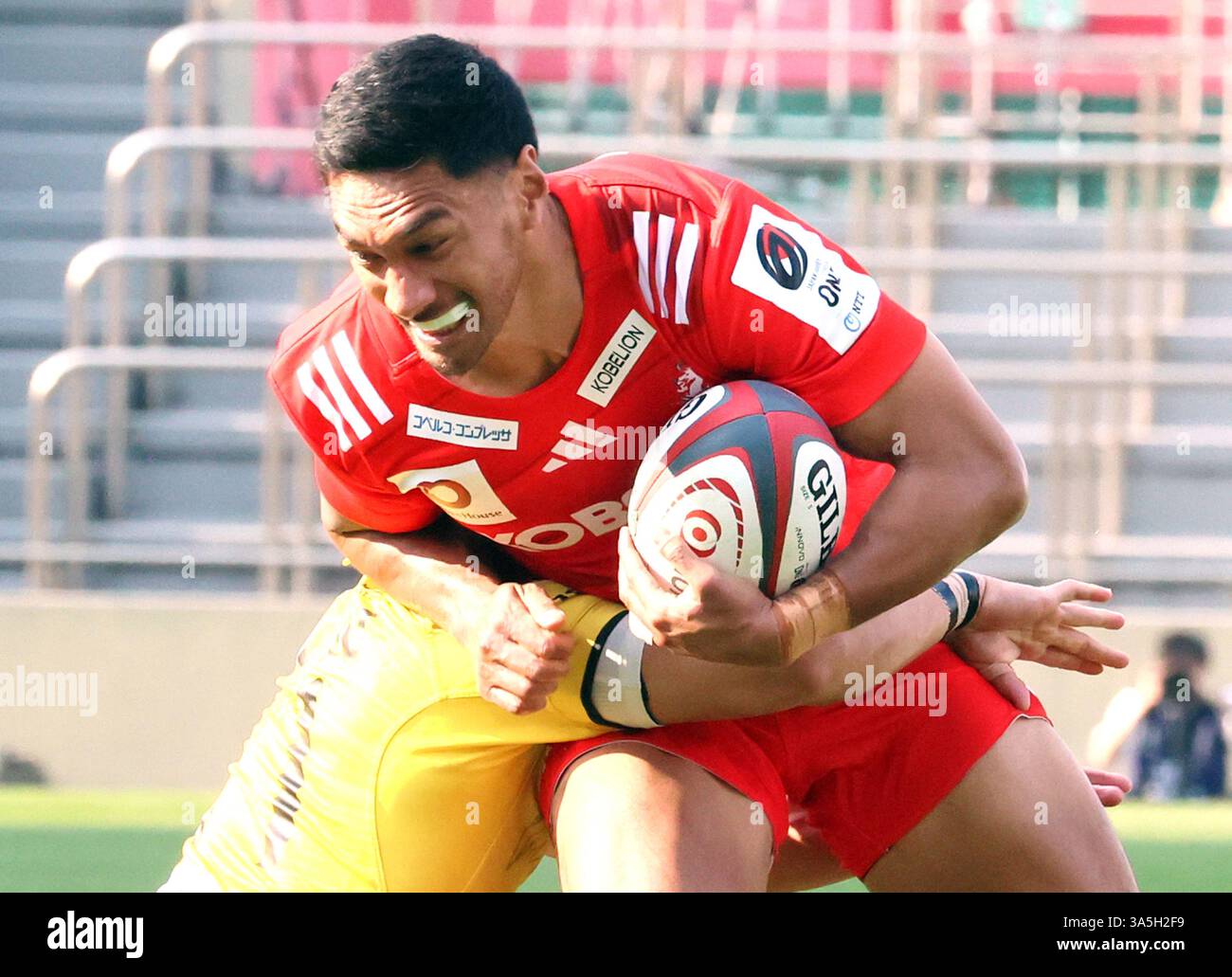 March 23, 2025, Tokyo, Japan - Kobelco Kobe Steelers center Timothy ...