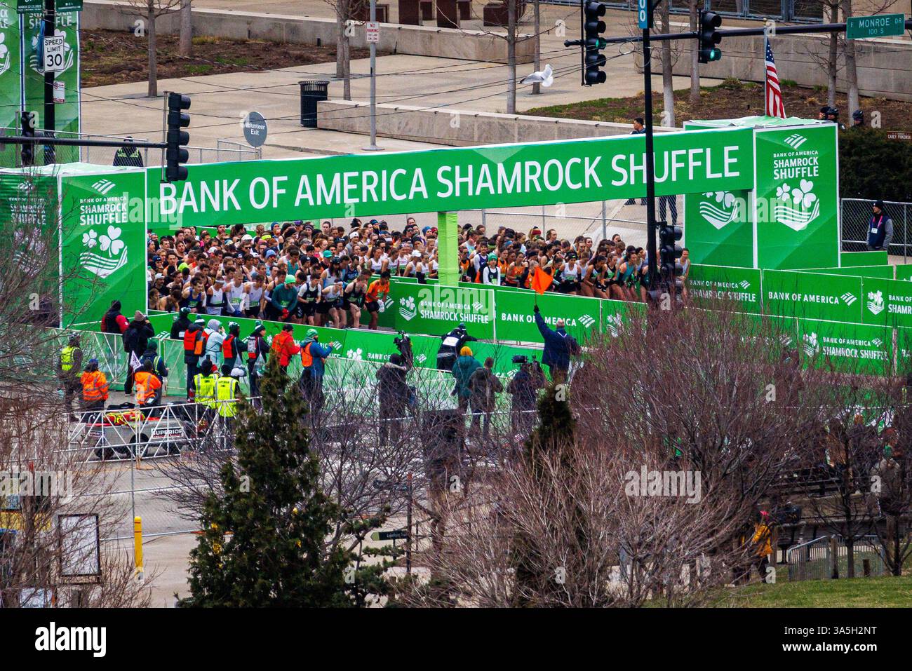 Chicago, USA 23 Mar 2025. In downtown Chicago, thousands of ...