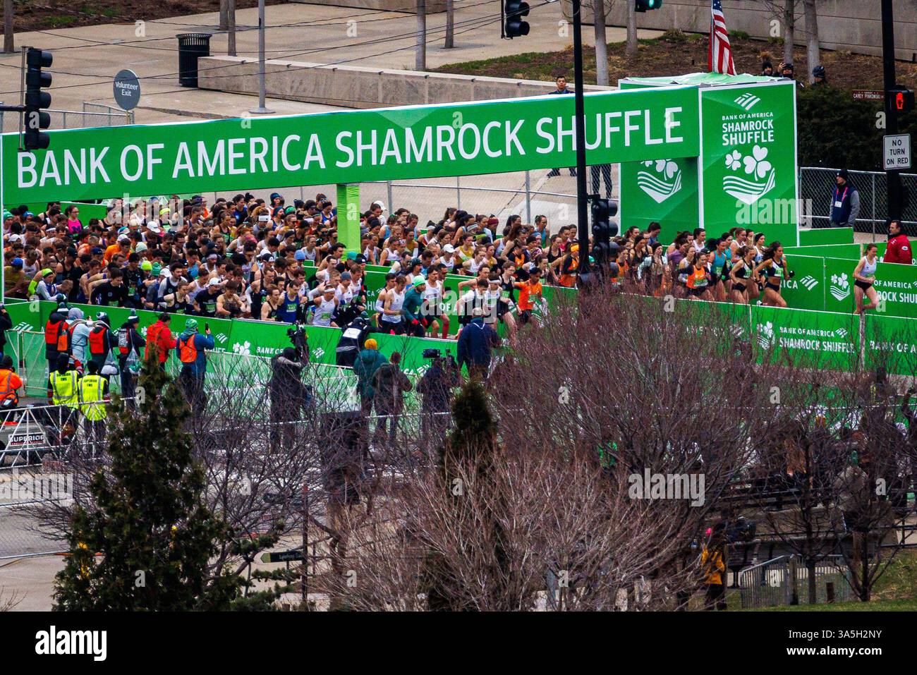 Chicago, USA 23 Mar 2025. In downtown Chicago, thousands of ...