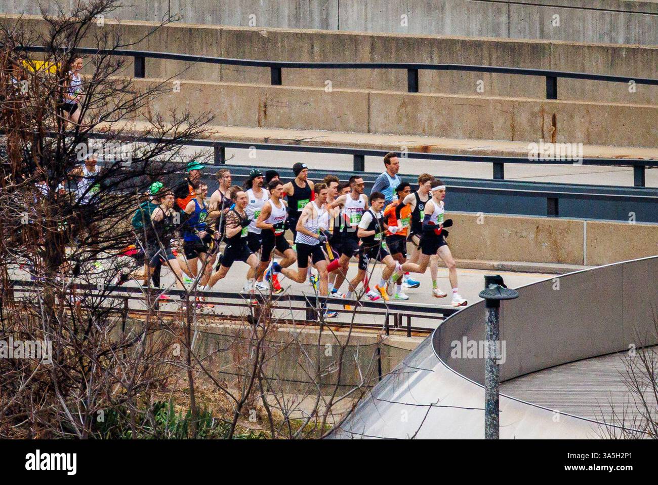 Chicago, USA 23 Mar 2025. In downtown Chicago, thousands of ...