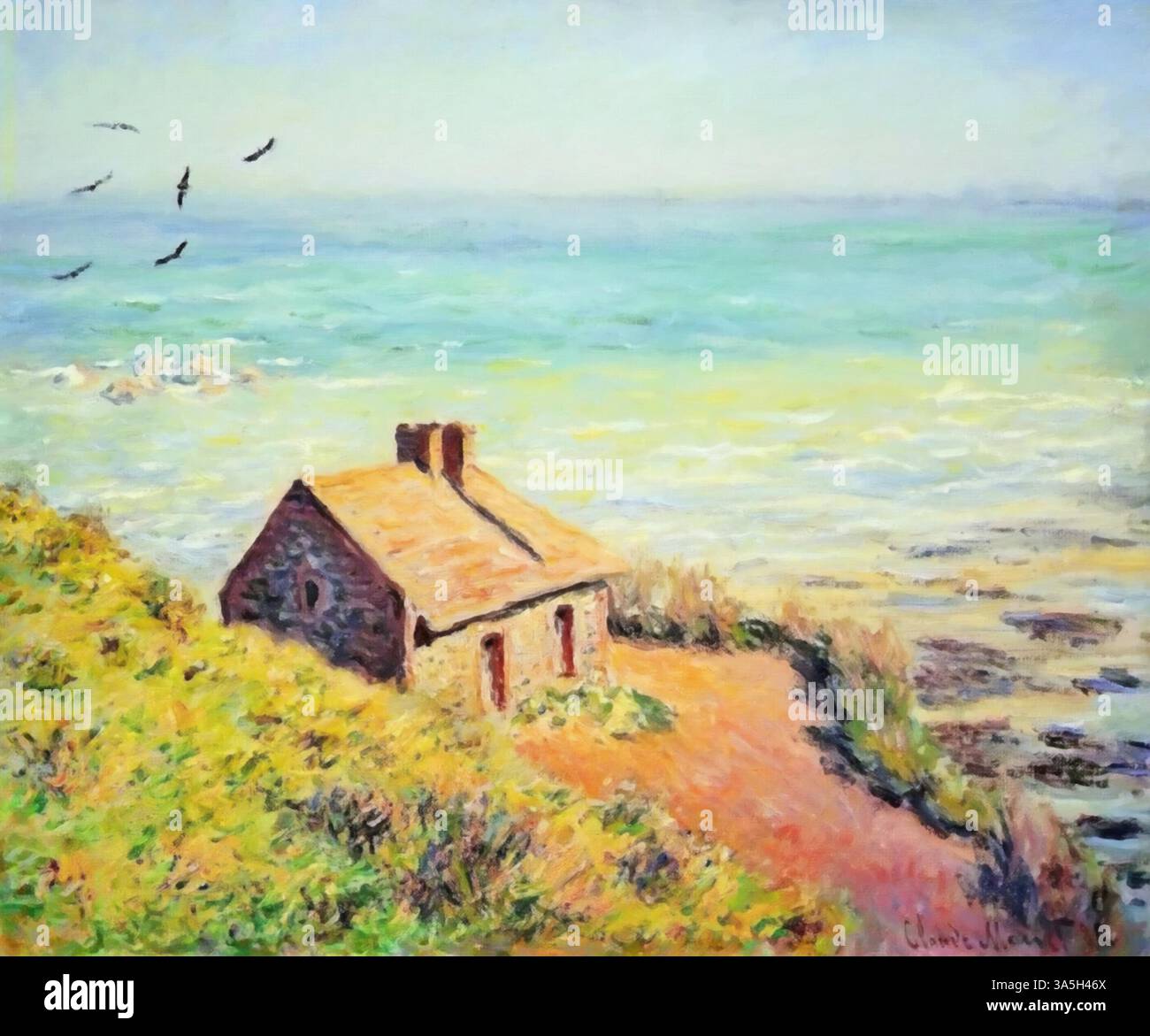 The customs house, morning effect, 1882 (Painting) by Monet, Claude ...