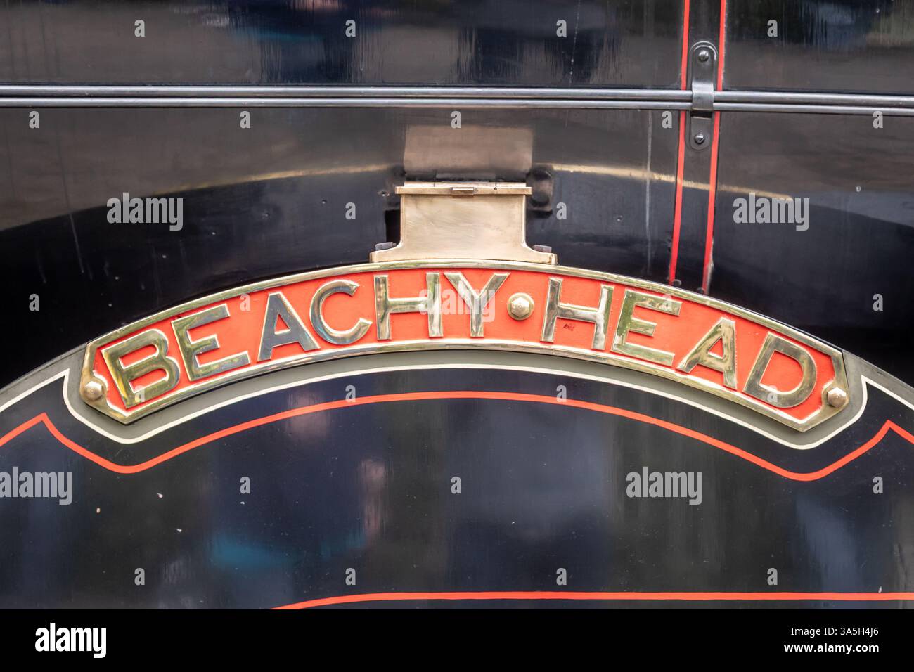 nameplate of BR 'H2' 4-4-2 No.32424 'Beachy Head', Sheffield Park ...