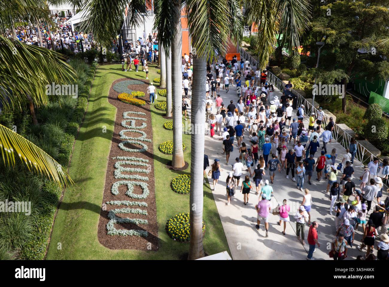 General view of the grounds at Hard Rock Stadium during the Miami Open ...