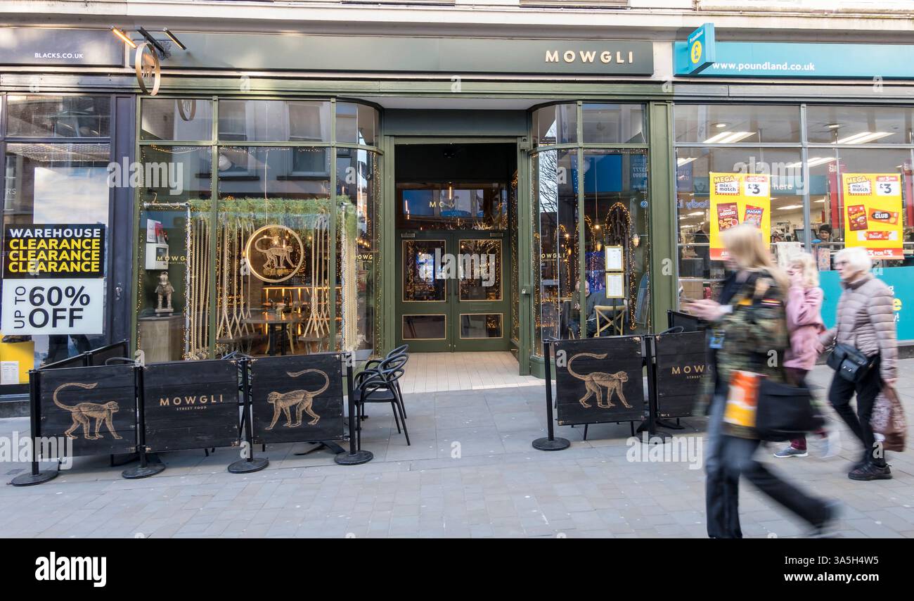 Mowgli Street Food restaurant, High Street, Lincoln City, Lincolnshire ...