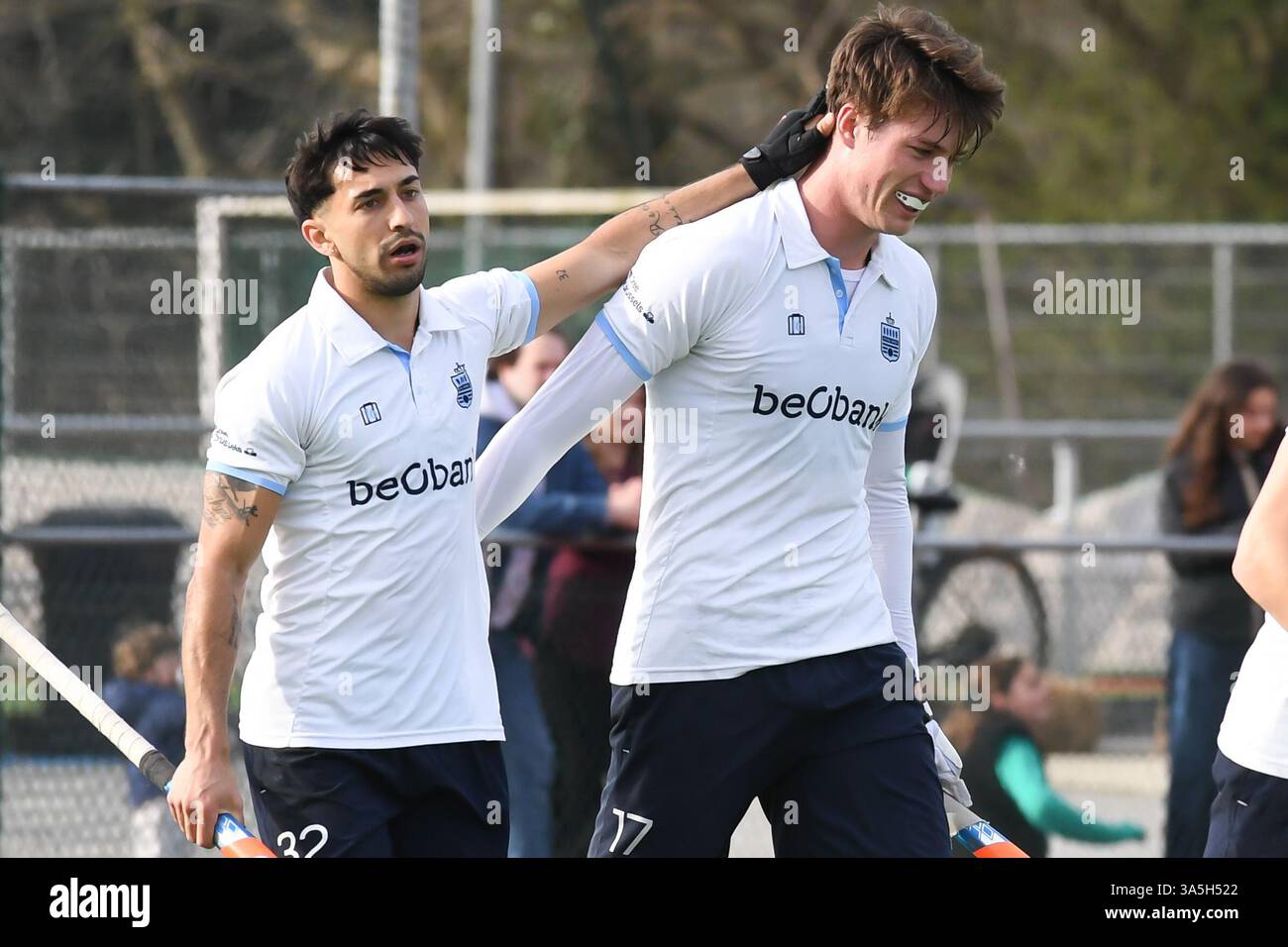 Waterloo, Belgium. 23rd Mar, 2025. Oree's Hugo Labouchere celebrates ...