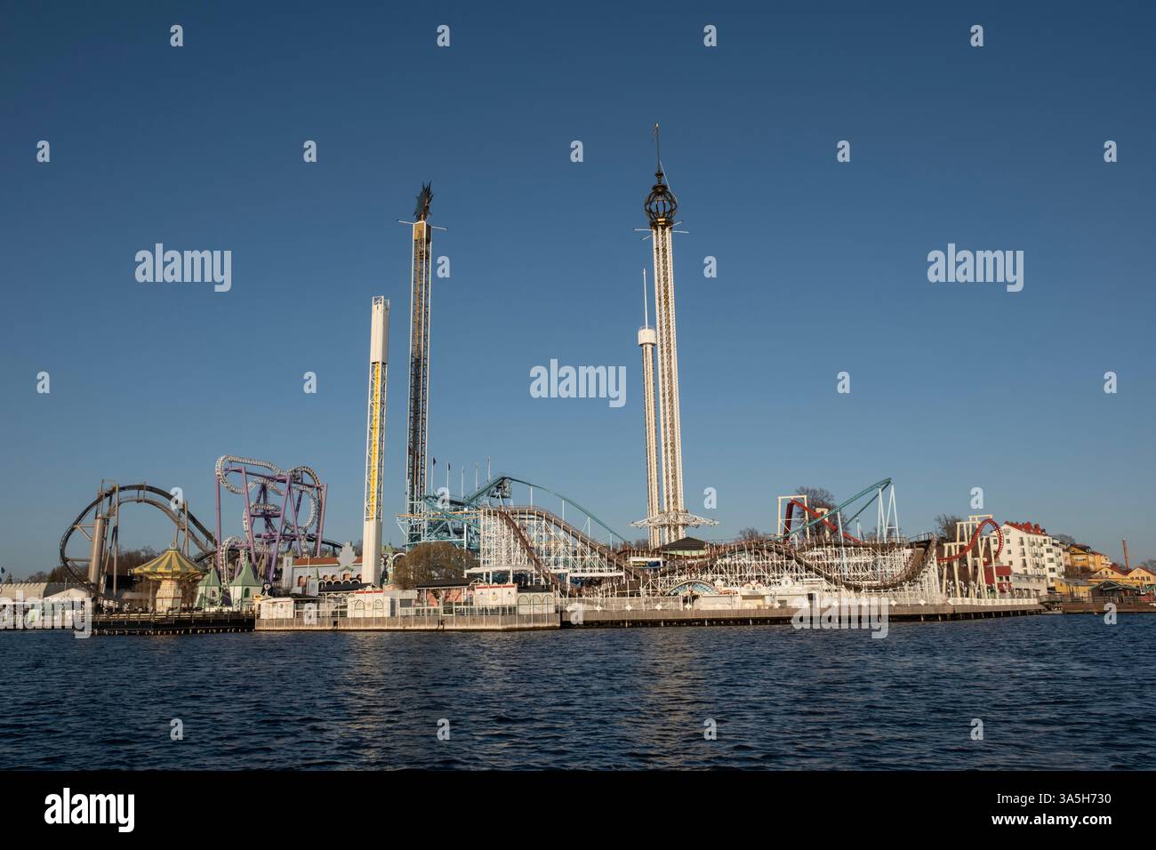 The amusement park, Grona Lund, Stockholm, Sweden Stock Photo - Alamy