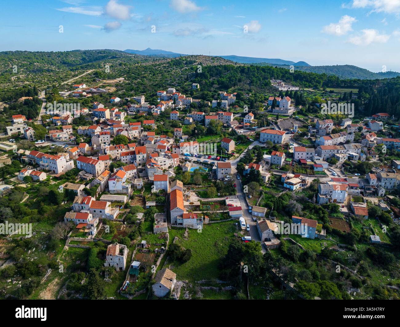 Brusje, island Hvar Stock Photo - Alamy